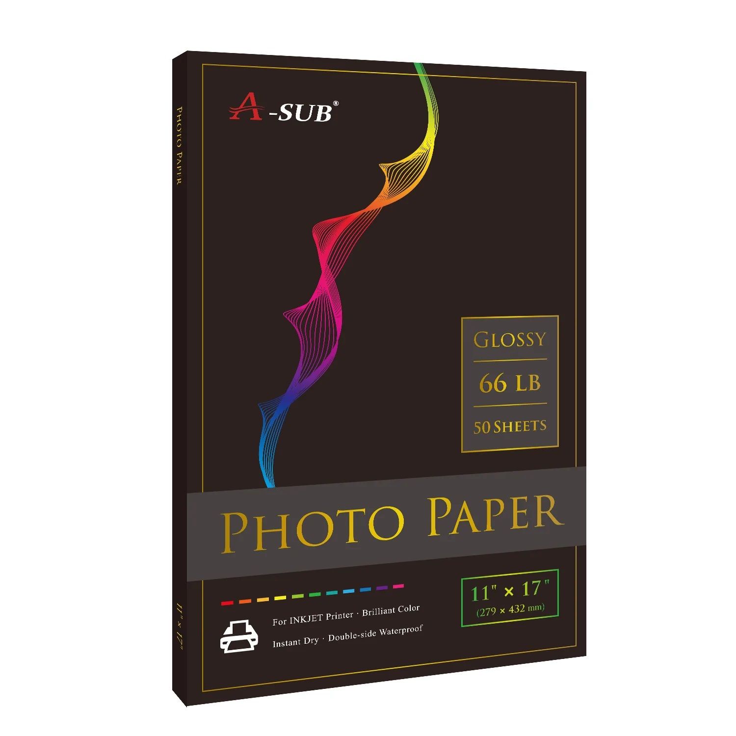 Buy A-sub® High Glossy Photo Paper 180gsm For Epson Inkjet Printer from ...