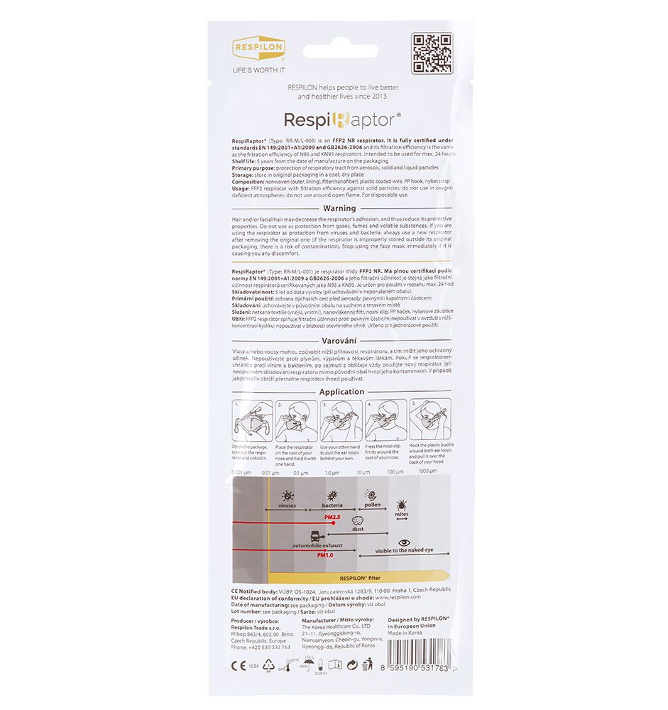 Buy Respiraptor - Ffp2, Kn95 Face Mask from Respilon, China ...