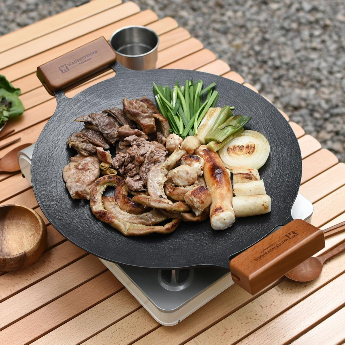 Buy Lightweight Korean Bbq Griddle Pan With Non-stick Surface And ...