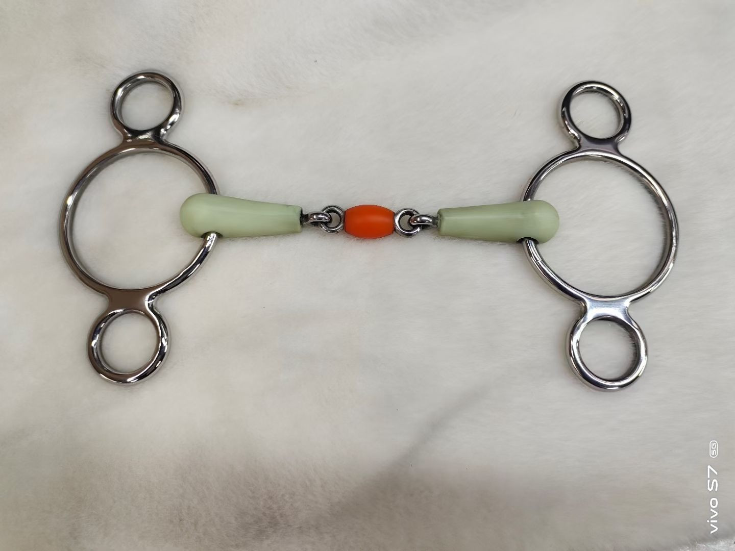 Buy Horshi High Quality Stainless Steel Two Ring Jointed Gag Bits Horse ...