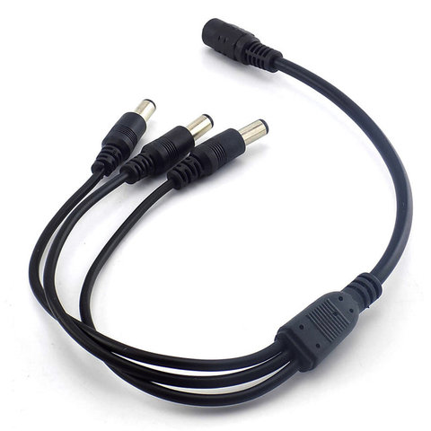 Buy 12v Dc Power Cord 5521 Female To Male 1 To 3 Power Adapter Dc ...