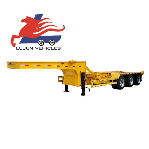 Buy 3 Axles 40ft Shipping Container Trailer Skeleton Container Chassis ...