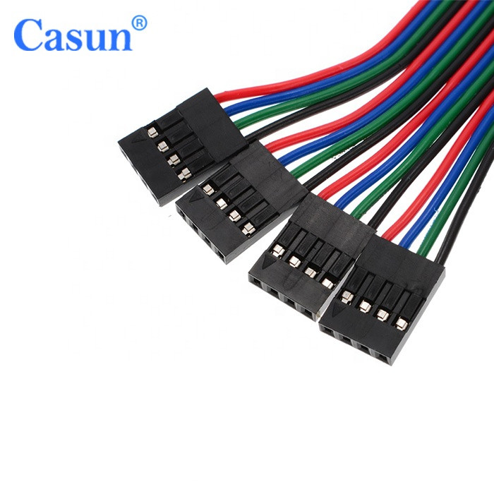 Buy 4 Pin Stepper Motor Cable Wire Female Black White Terminal Line 3d ...