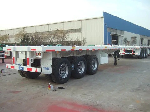 Buy 40ft High Bed Container Trailer With Three Axles Cimc from Qingdao ...