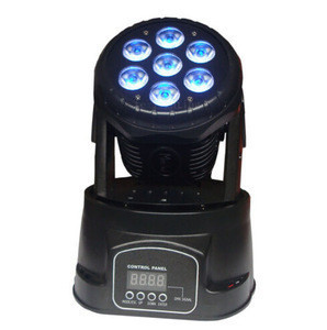 Buy 7 X 10 Watts Led Mini Wash Moving Head For Professional Audio ...