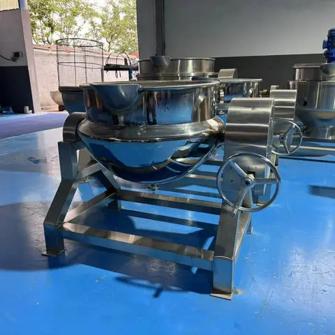 Buy Automatic Pan Mixer Planetary Strawberry Jam Steam Jacketed Pot ...