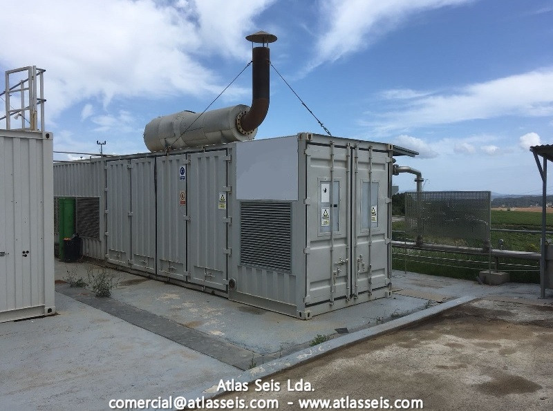 Buy Containerized Gas Generator 725 Kw Guascor Fgld 480 from ATLAS SEIS ...