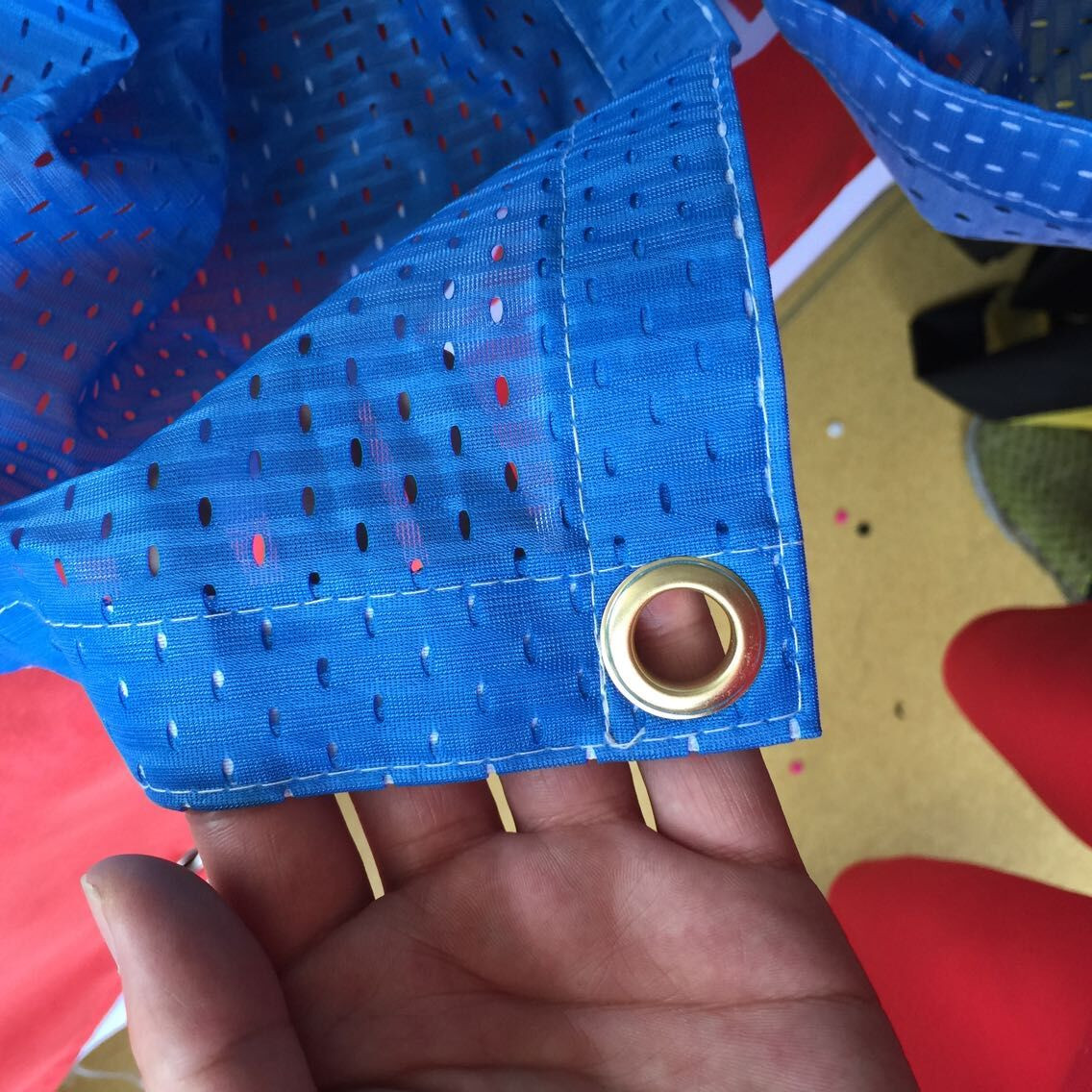 Buy Custom Printed Mesh Flag Banner from Wuxi Waynes International ...