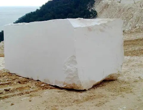 Buy Customized Large Size Pure White Marble Block Natural Stone ...