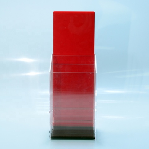 Buy Excel 3 Tiers Promotional Brochure Stand Acrylic Magazine File ...