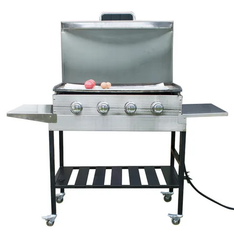 Buy Factory Custom Bbq Trolley Portable Cart Large Non-stick Steel ...