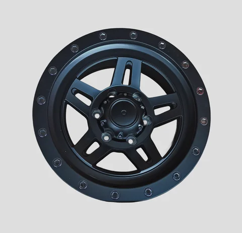 Buy Five Pointed Star Design Matte Black Wheel Rim Pure Aluminum Alloy ...