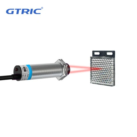 Buy Gtric Laser Photoelectric Switch M12 Series Retro Retroreflection 10-30v Npn Pnp No Nc ...
