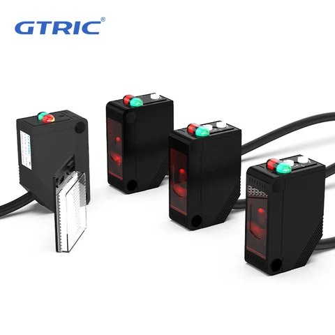 Buy Gtric Square Retro-reflective Photoelectric Reflective Switch 10-30vdc 3-wires Npn Pnp ...