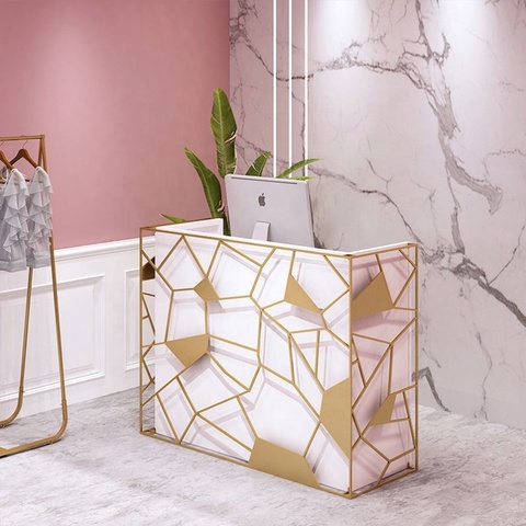 Buy Handheld Modern Style Cashier Counter Salon Reception Desk Cashier ...