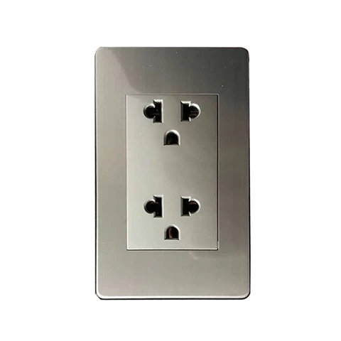 Buy High Quality 3 Pin Stainless Steel Wall Socket from Hangzhou Queqi ...