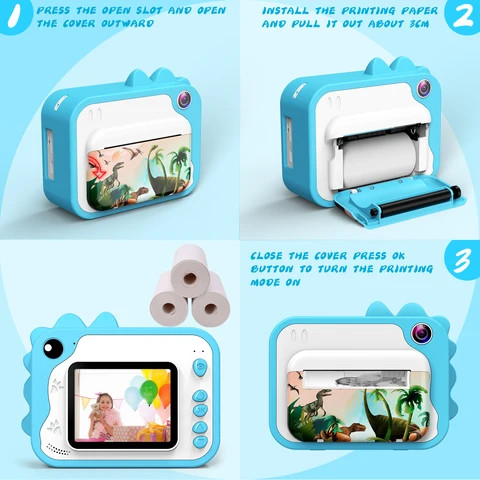 Buy High Quality Mini Camera Printer Kids Instant Print Safety Features ...