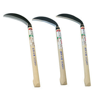 Buy Japanese Long Wooden Handle Sickle Farm Garden Hand Tool Blade from ...