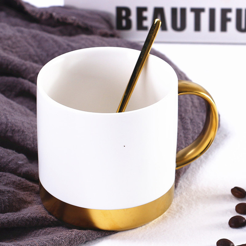 Buy Luxury Design Exquisite Porcelain Custom Logo Coffee Mug With Gold ...