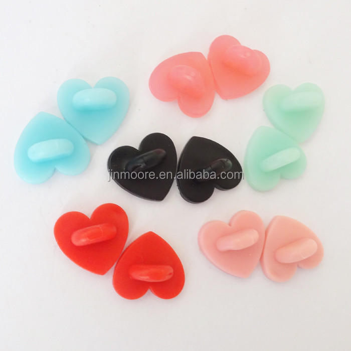 Buy Mixed Color Heart Shape Rubber Backs For Enamel Lapel Pins Clasp ...