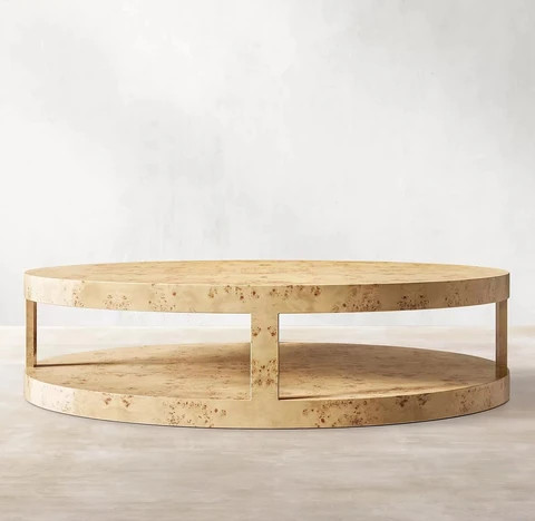 Buy Modern Burr Wood Living Room Furniture Simple Tee Table Coffee ...