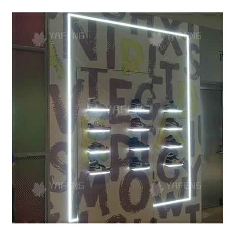 Buy Modern Fashion Shoes Showroom Design And Decoration Retail Wall ...