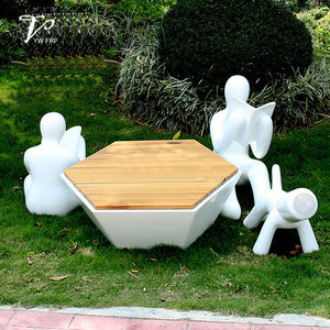 Buy Outdoor Fiberglass Polygon Patio Bench from Shenzhen Yuwei FRP ...
