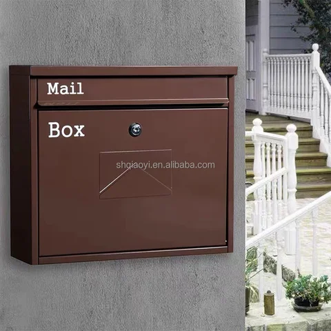 Buy Outside Home Large Package Waterproof Metal Steel Letter Mail ...