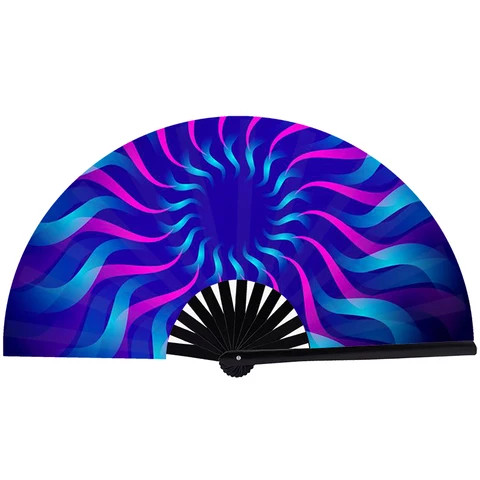 Buy Personalized Large Uv Reflective Plastic Bamboo Hand Fans Party Fan ...