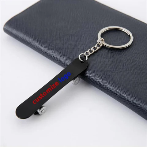 Buy Personalized Mini Blank Skateboard Metal Key Chain Beer Bottle ...