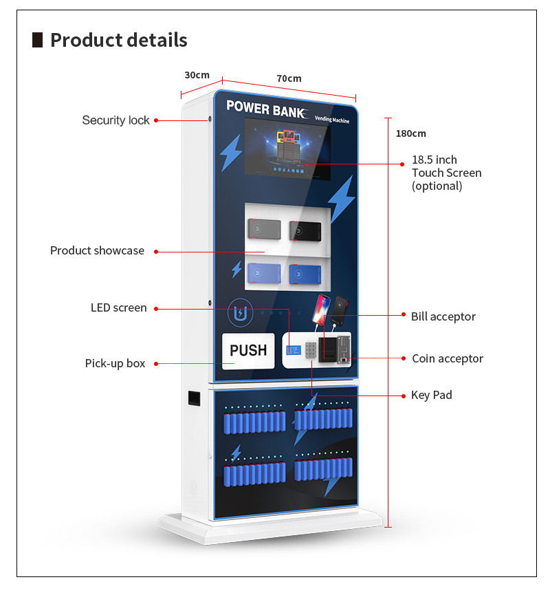 Buy Popular Vending Machine Power Banks Vending Machine With Cloud Base ...