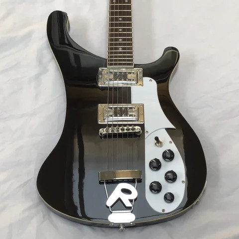 Buy Ric Brand 4003 Electric Bass Guitar With Black Solid Wood And White ...