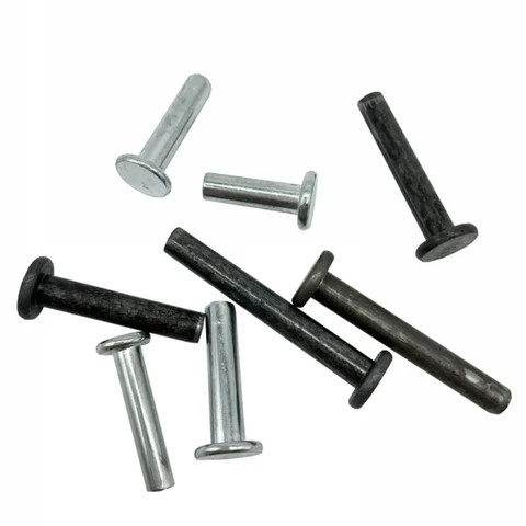 Buy Stainless Steel Carbob Steel Flat Head Solid Rivets M5 M6 M8 Small ...