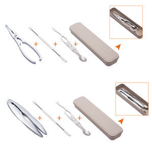 Buy Stainless Steel Crab Claw Forceps Crab Pin Eating Crab Tools from ...