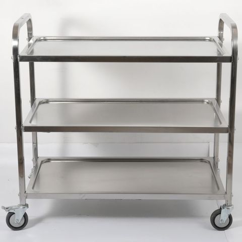 Buy Stainless Steel Square Tube Food Service Trolley/dining Trolley ...