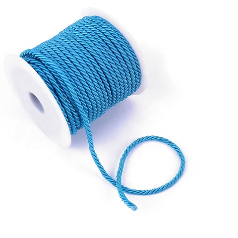 Buy Three Strands Of Colored Rope Solid Color Polyester Custom Twisted ...