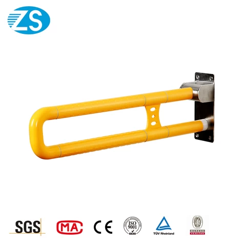 Buy Toilet And Bathroom Safety Flip Up Folding Grab Bar Grab Rail ...