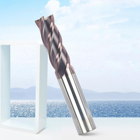 Buy Tungsten Carbide Hrc55 4f Flat End Mills 4 Flat Cemented Carbide ...