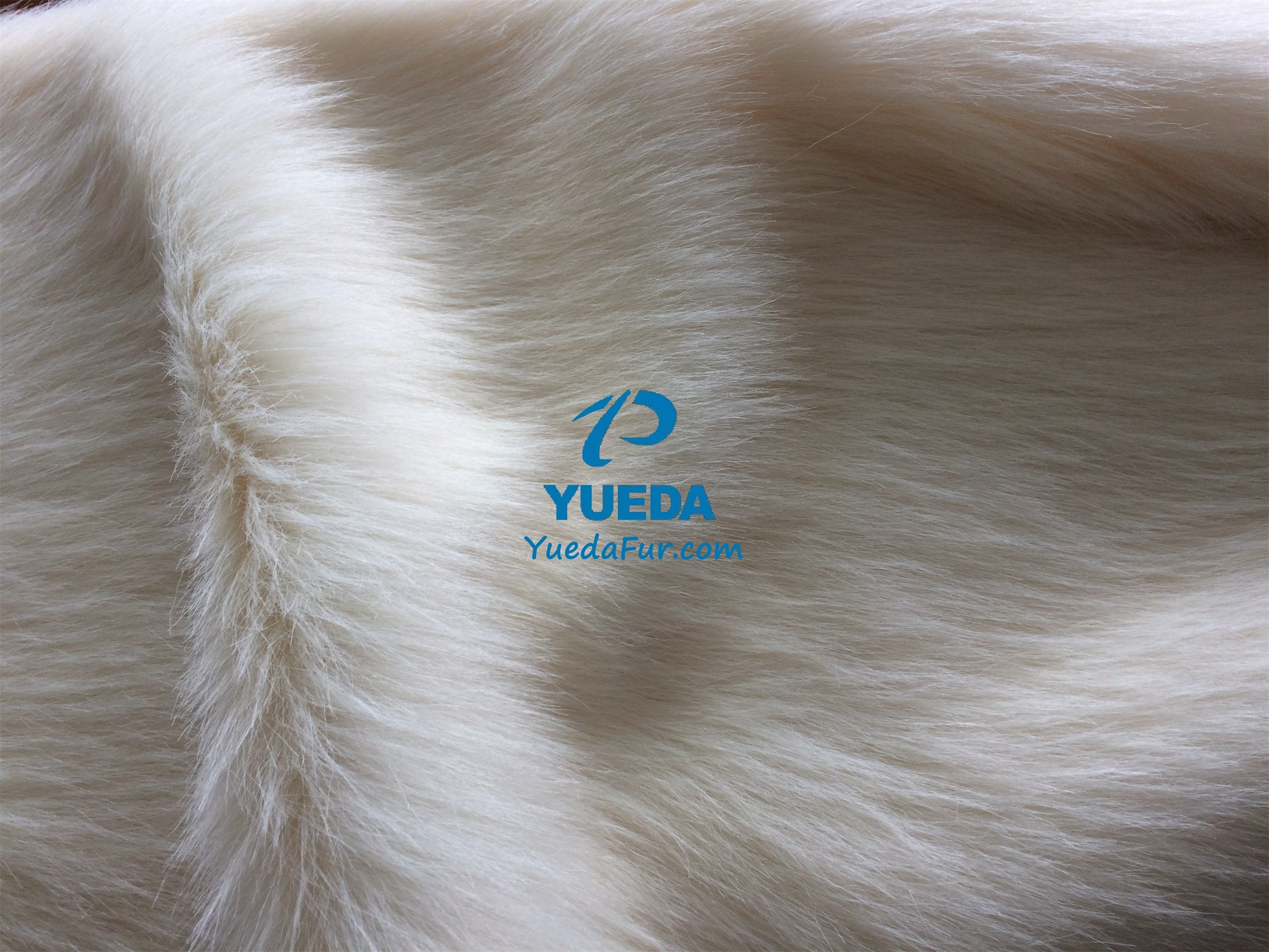 Buy [yueda Fur Factory] Long Pile Fake Fur, Long Haired Fake Fur, Ivory ...
