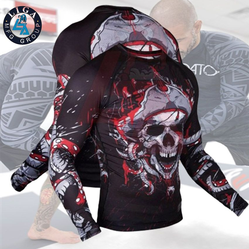 Buy Customized Design Mma Rash Guard Bjj Rashguard from LIGA MFG GROUP ...