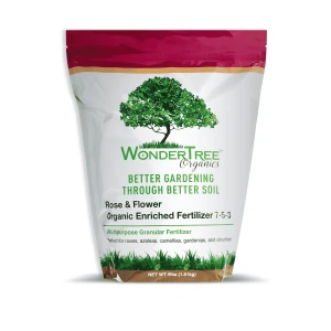 Buy Wondertree Organics Rose & Flower Fertilizer 7-5-3 (4 Lb) + Free ...