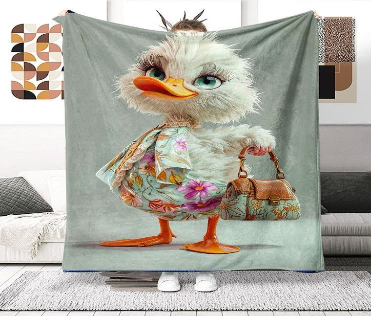 Buy Cartoon Duck Flannel Print Blanket from Zhejiang Yiwu Yinxiang Home ...