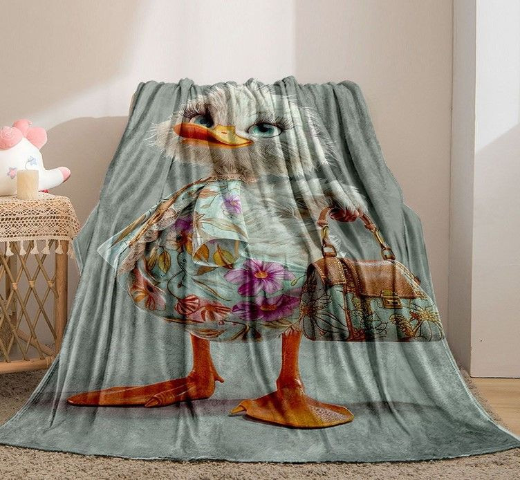 Buy Cartoon Duck Flannel Print Blanket from Zhejiang Yiwu Yinxiang Home ...
