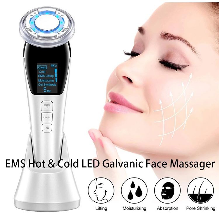 Buy Ems Hot Cold Red Blue Light Therapy Lift Up Tighten Facial Beauty ...