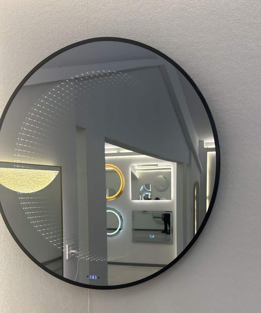 Buy Modern Wall Mounted 3d Lighted Mirror Magic Endless Tunnel Bathroom Infinity Led Mirror from ...