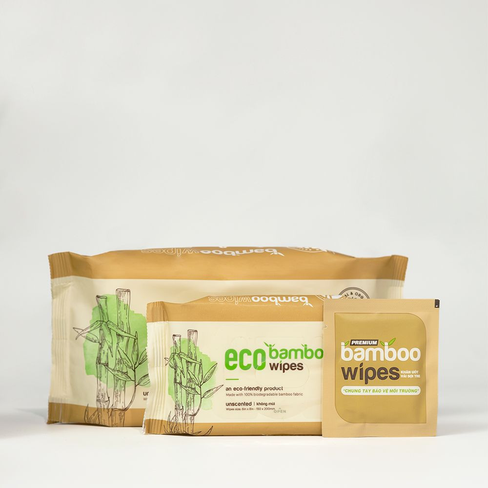 Buy Natural Biodegradable Bamboo Cleansing Wipes Unscented Fragrance ...