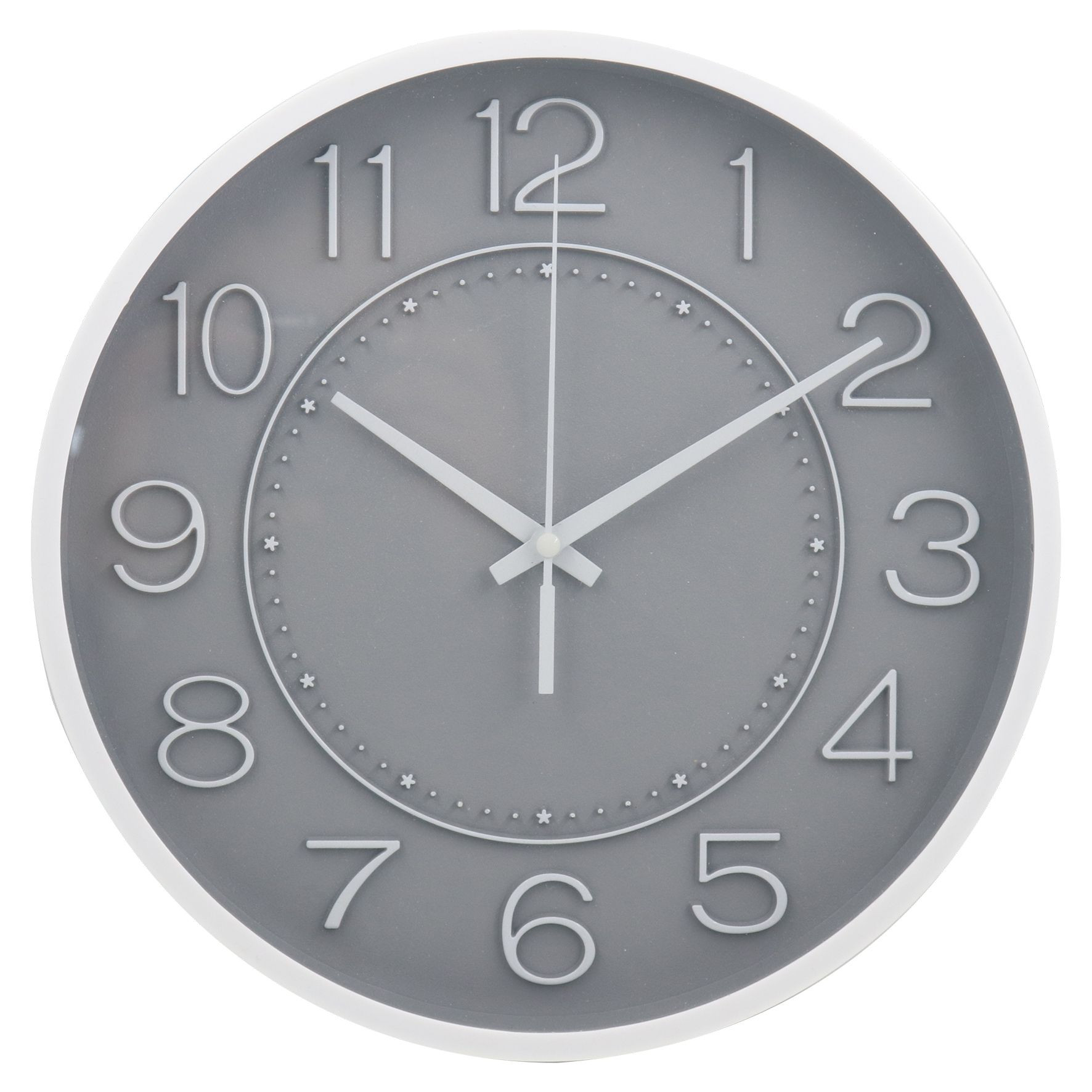 Buy Plastic Wall Clock 12 Inch Battery Operated Decorative Clocks-3 ...