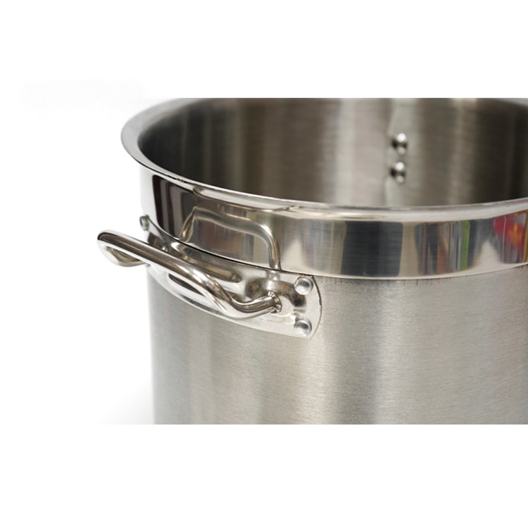 Buy 20 Liter Stainless Steel 30 Cm Kitchen 6mm Thick Lid Pots Large Big ...