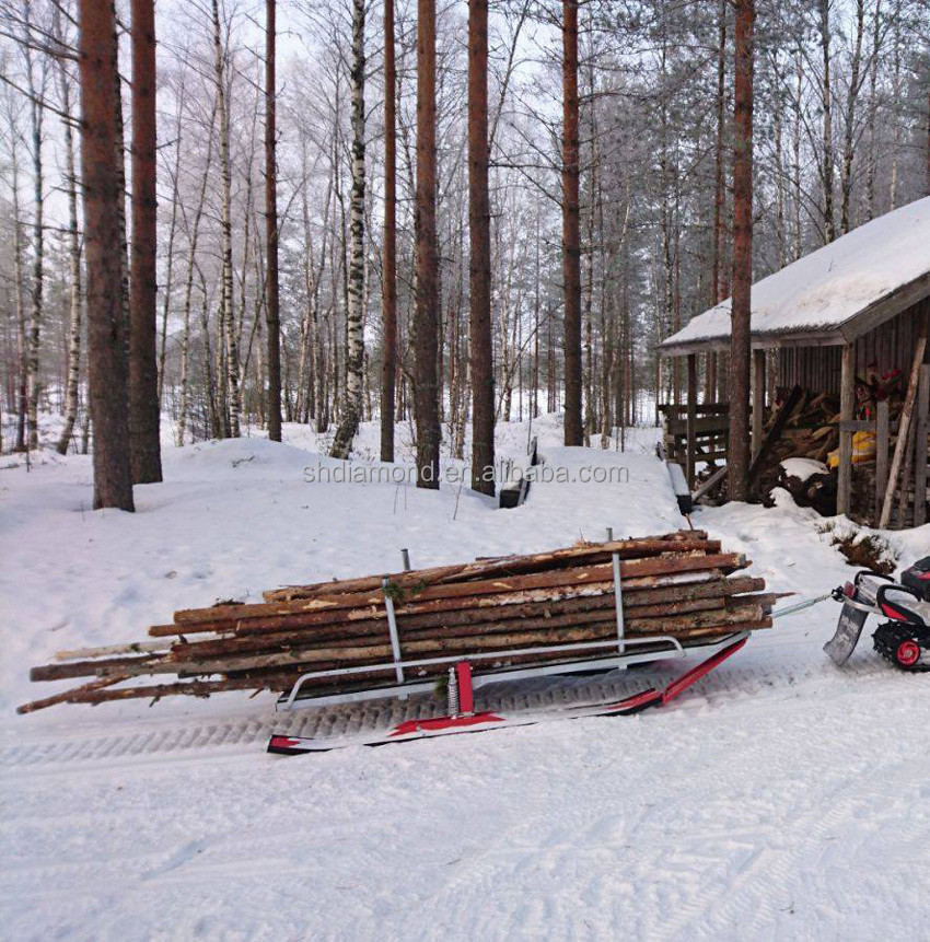Buy 200kgs Max Load Quad Log Sled/ Timber Transport Sled Skis/ Tractor ...