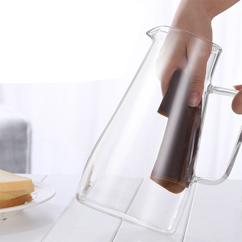 Buy 250ml Borosilicate Beer Water Mini Clear Pyrex Glass Pitcher With ...